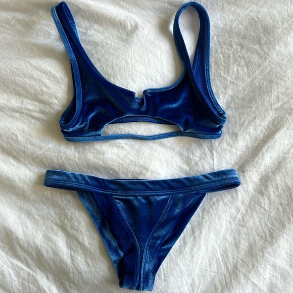 Frankie S Bikinis Swim Frankies Bikinis Velvet Blue Bikini Poshmark
